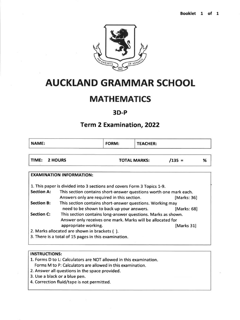 2022 3D-P Term 2 Exam | PDF