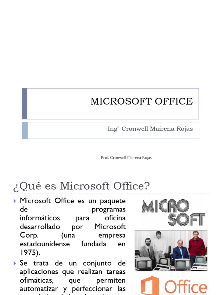 01_MICROSOFT_OFFICE (1) | PDF | Microsoft Office | Microsoft