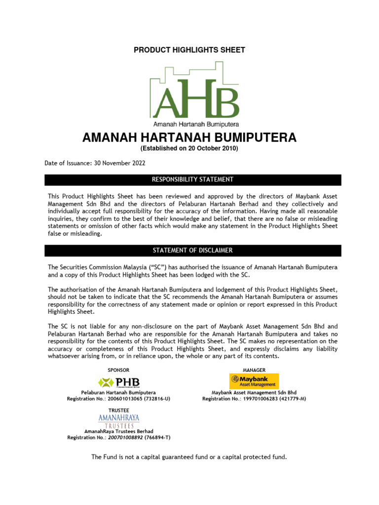 PHS Ahb en (20221129) | Download Free PDF | Insurance | Investing