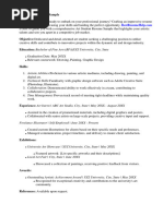 AIM Resume Guidance | PDF | Résumé | Behavior Modification