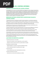 Narrativa de Control Interno en Auditoría | PDF | Auditoría | Informática