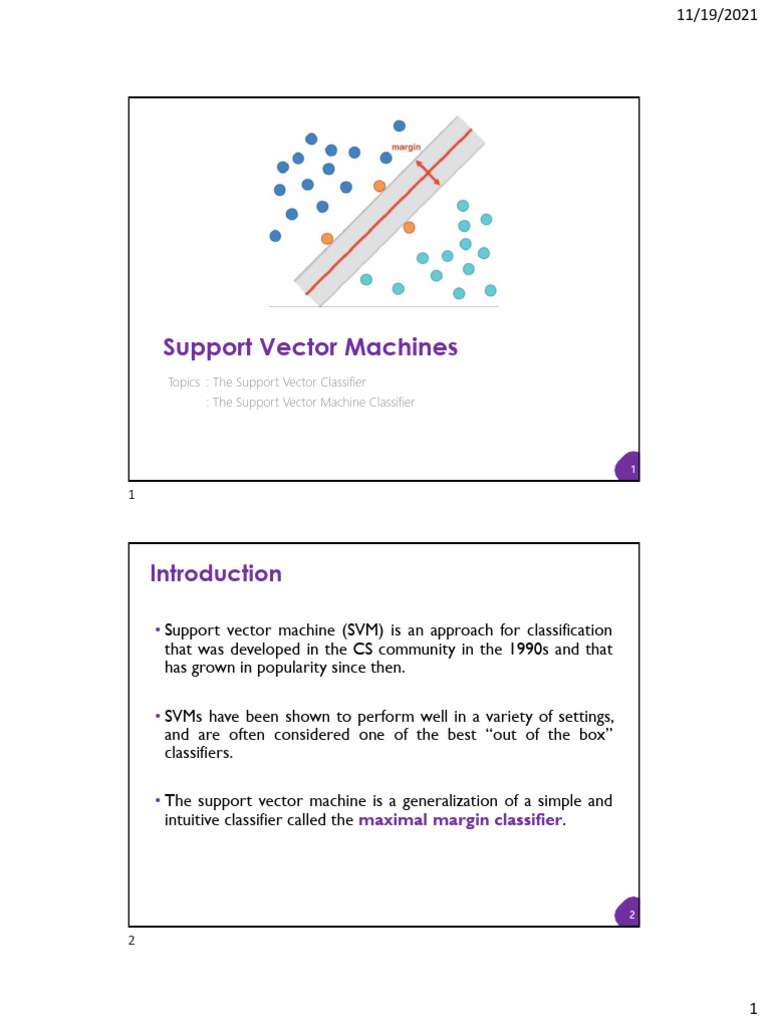 9 SVM 1 | PDF | Support Vector Machine | Statistical Analysis