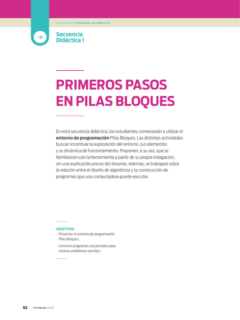 Programas Secuenciales en Pilas Bloques | PDF | Algoritmos | Programación de computadoras