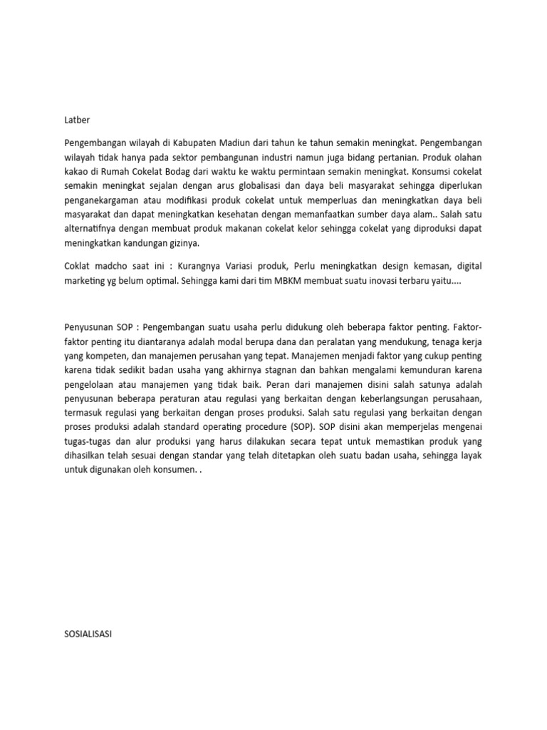 Teks Presentasi RCB | PDF | Bisnis