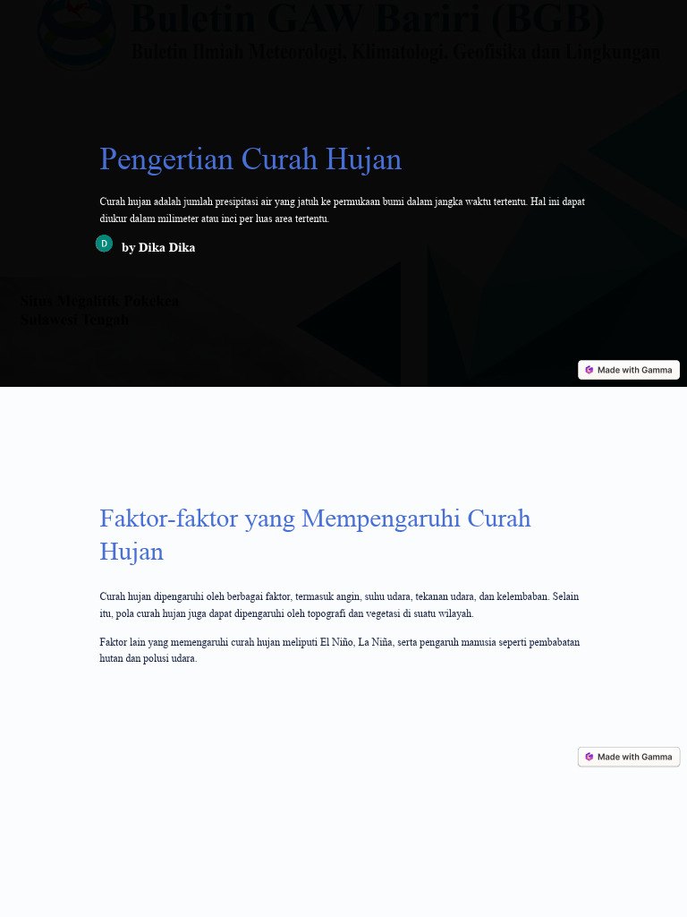 Pengertian Curah Hujan | PDF