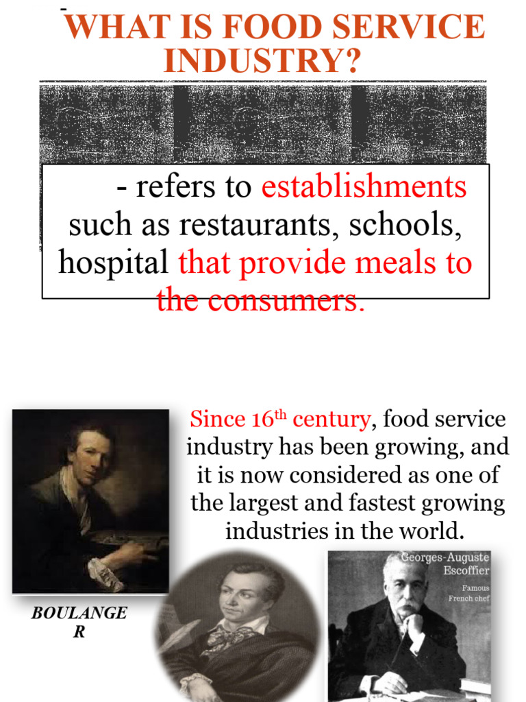 Food Service Industry Overview | PDF | Hazards | Tablespoon