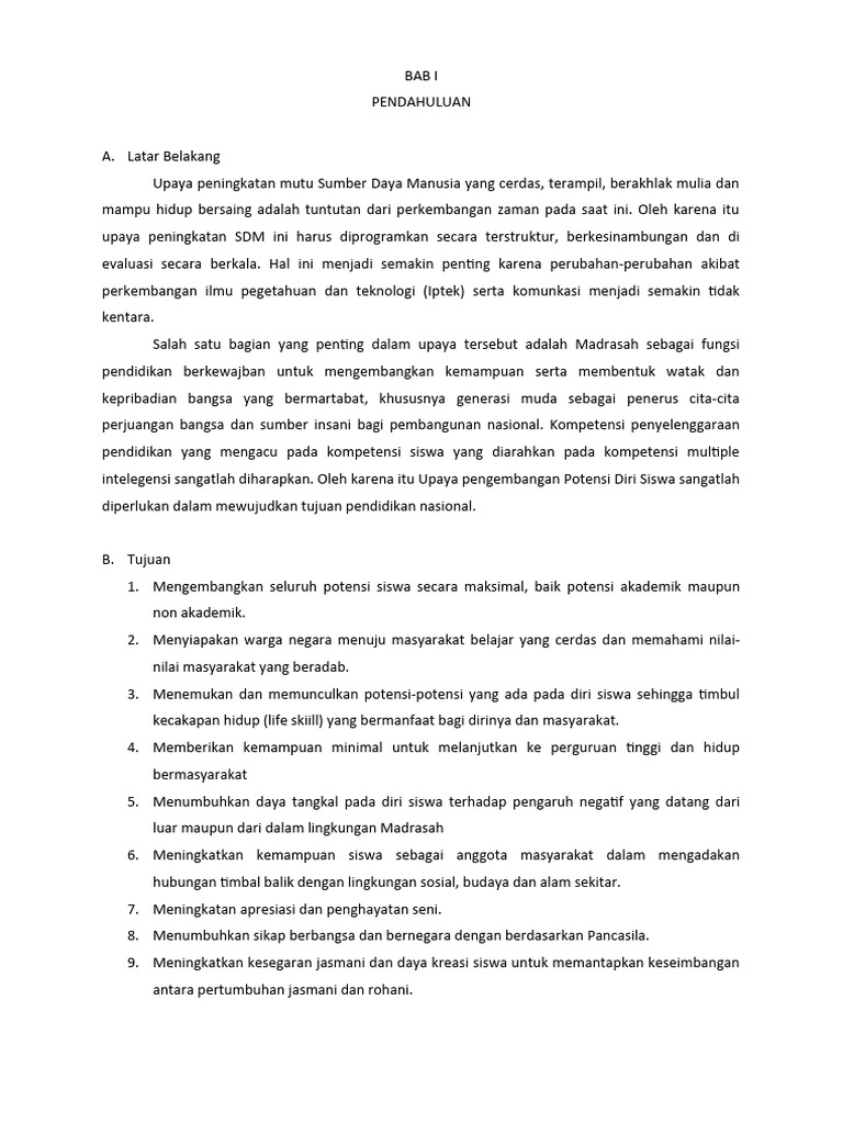 Program Unggulan Madrasah | PDF