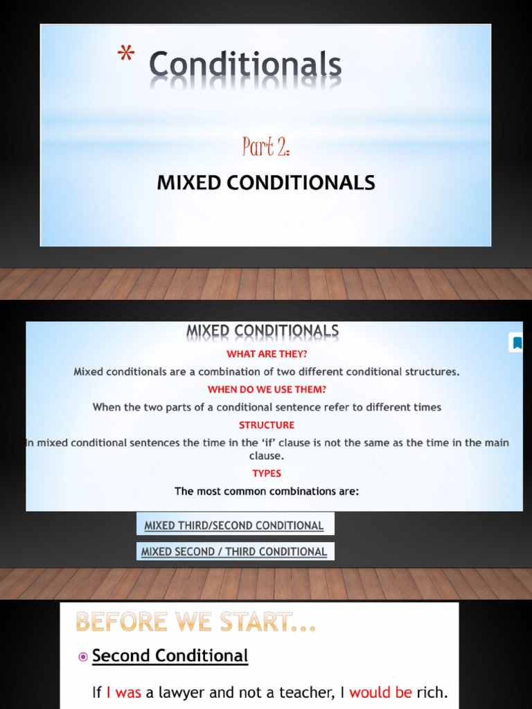 Mix Conditionals | PDF