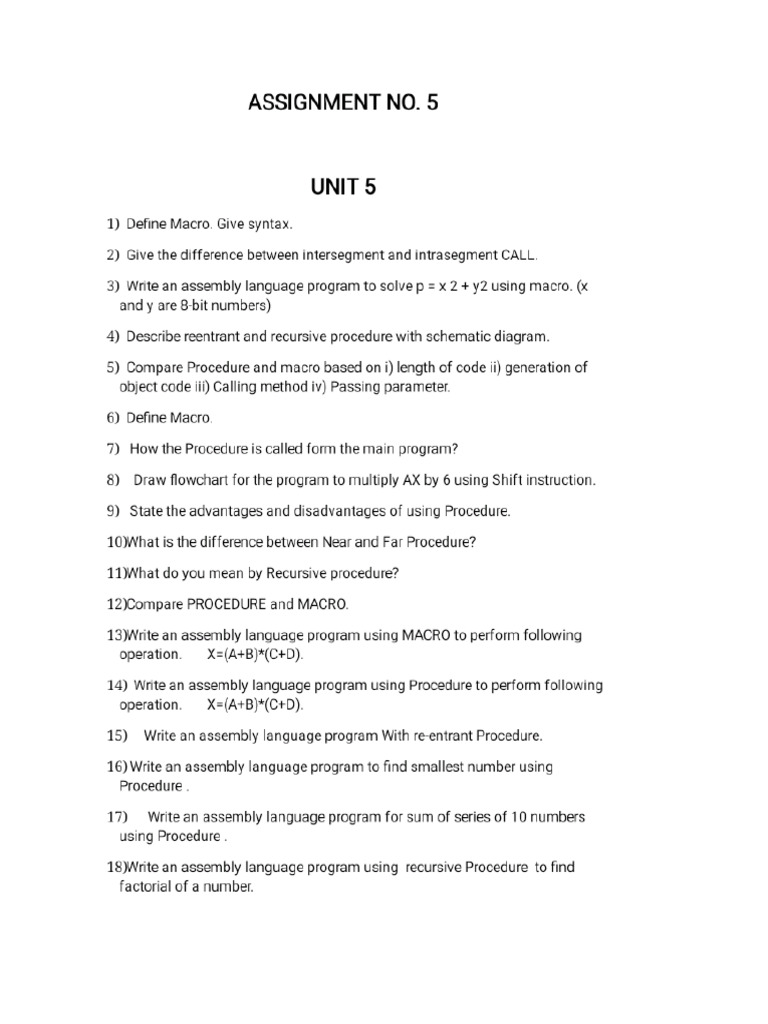 Mic Assignment No.5 | PDF