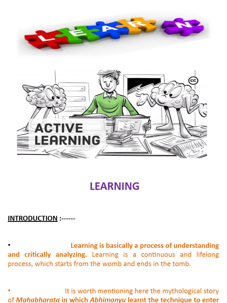 Learning Process | PDF | Learning | Knowledge