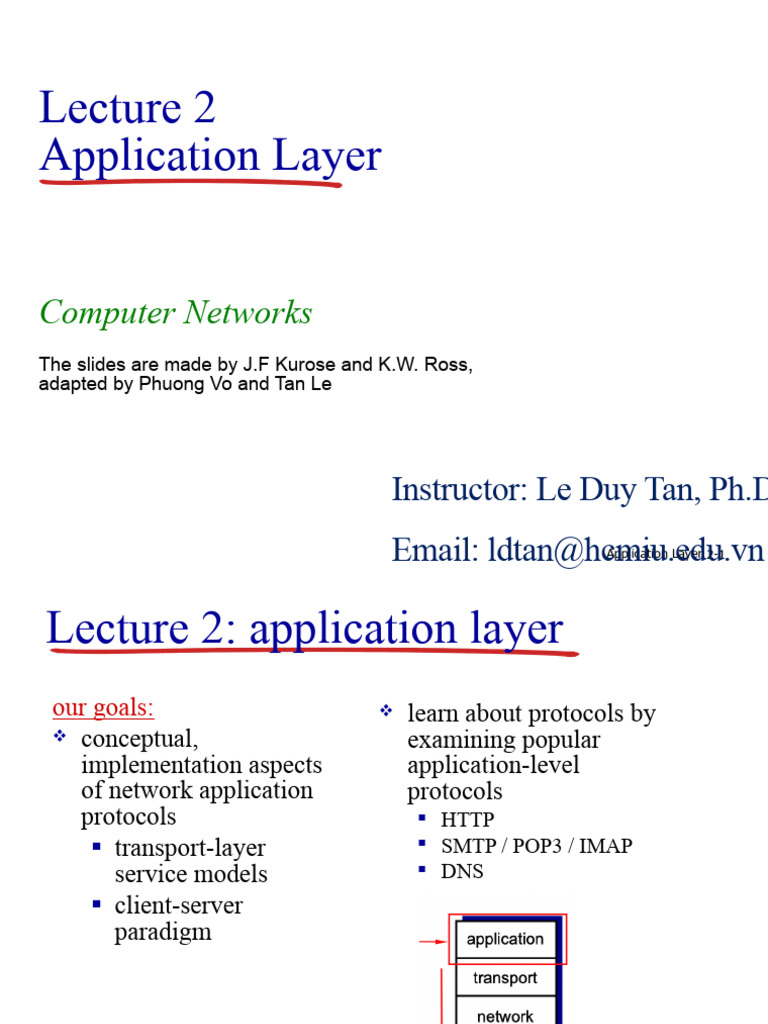 Lecture 2 - Applications (IT) - 2021 | PDF | Domain Name System | Http Cookie