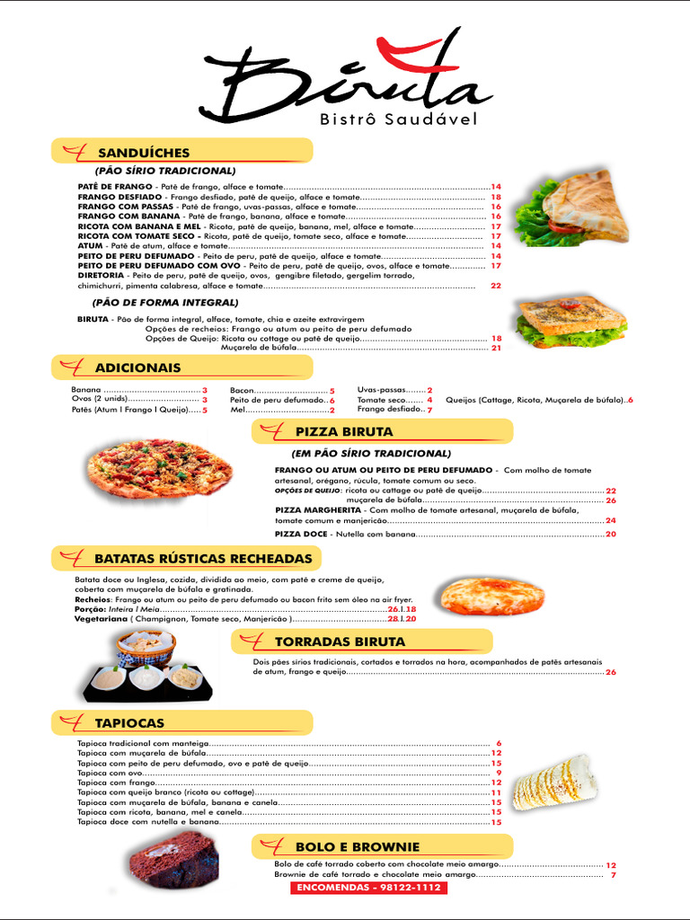 2022 Biruta Cardapio Parede e QR Code | PDF | Pizza | Culinária ocidental