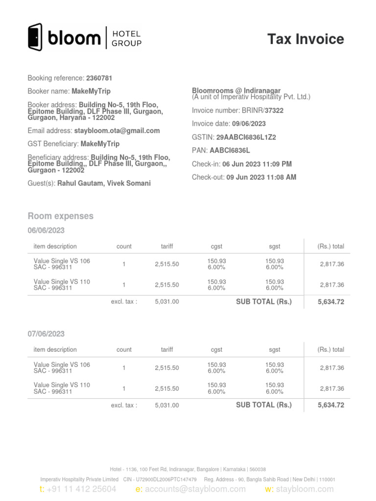 TaxInvoice_2360781 (1) | PDF | Government | Trade