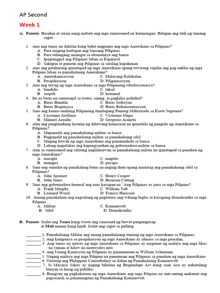 Questions AP 2nd | PDF