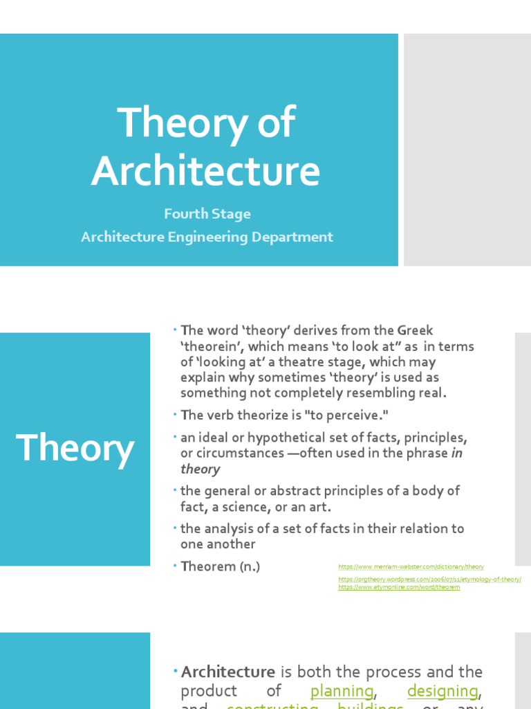 architecture | PDF | Theory | Liberal Arts Education