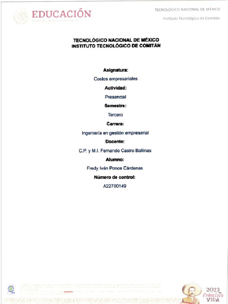 Fredy Ivan Ponce Cardenas-Actividad Precencial-Segunda Unidad. | PDF ...