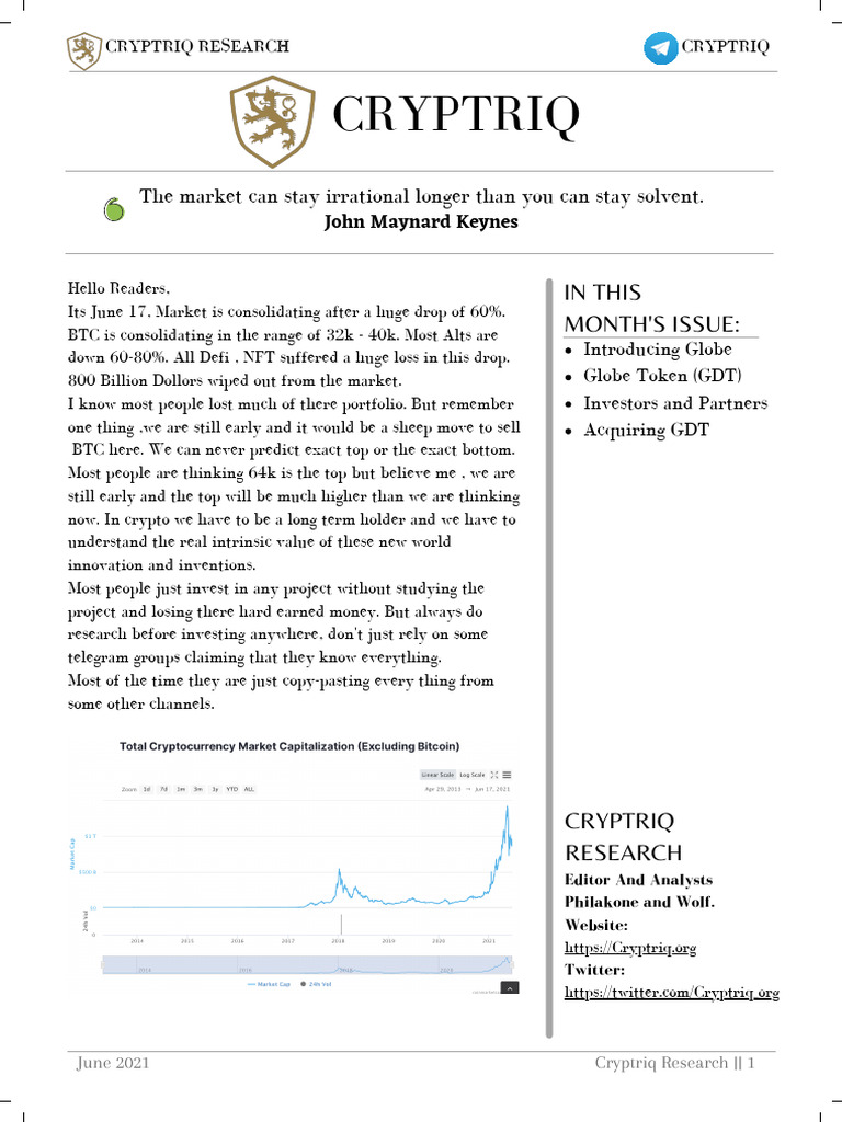 2021 CRYPTRIQ Report | PDF | Cryptocurrency | Business