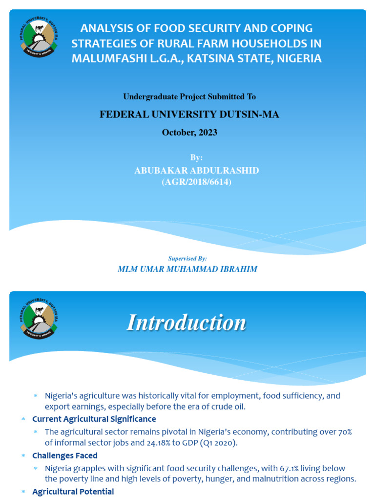 Project Presentation | PDF | Food Security | Agriculture