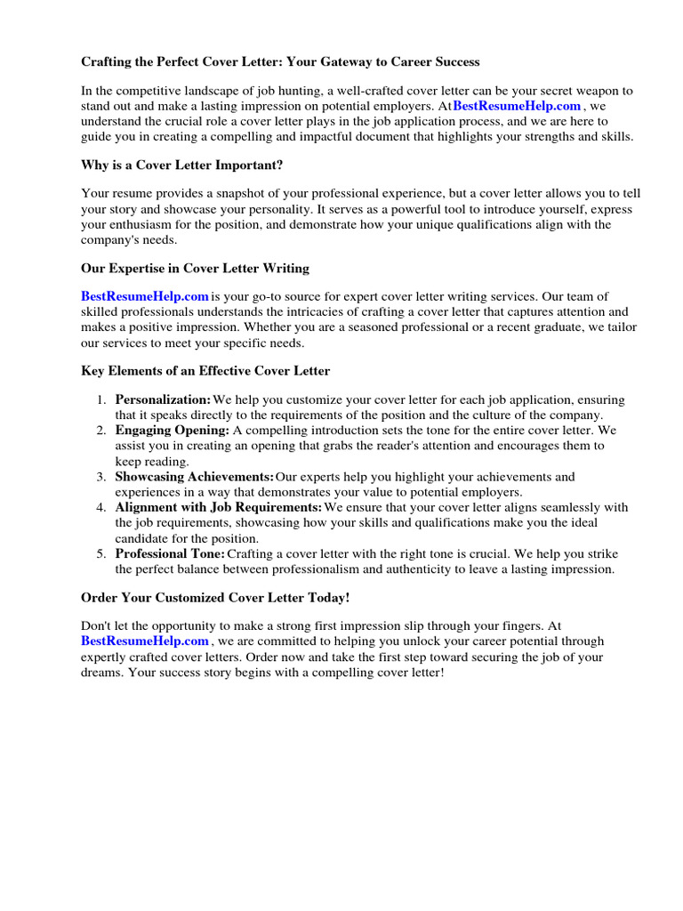 Cover Letter for National Service Application | PDF | Résumé