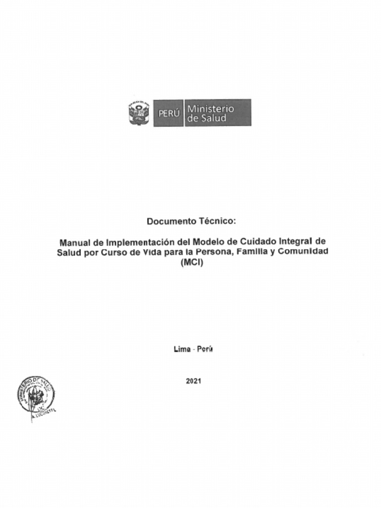 4 Manual Implementacion Cuidado Integral 2021 | PDF