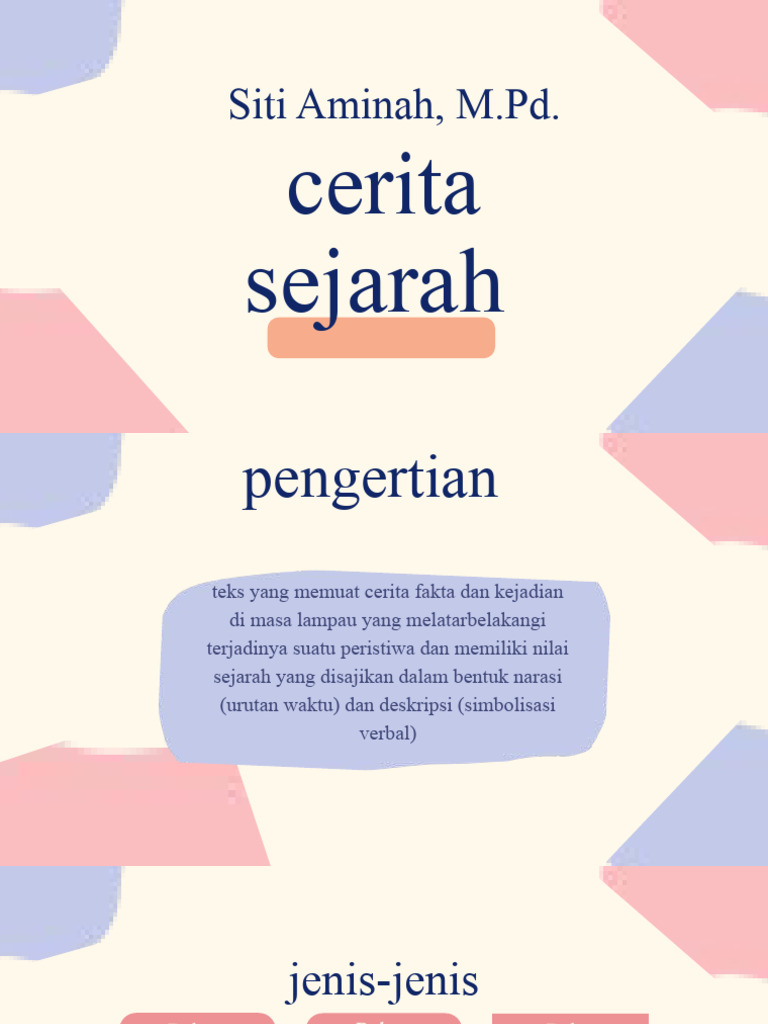 Cerita Sejarah | PDF
