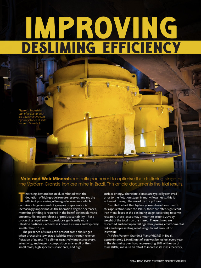 Improving Desliming Efficiency | PDF | Ore | Materials Science