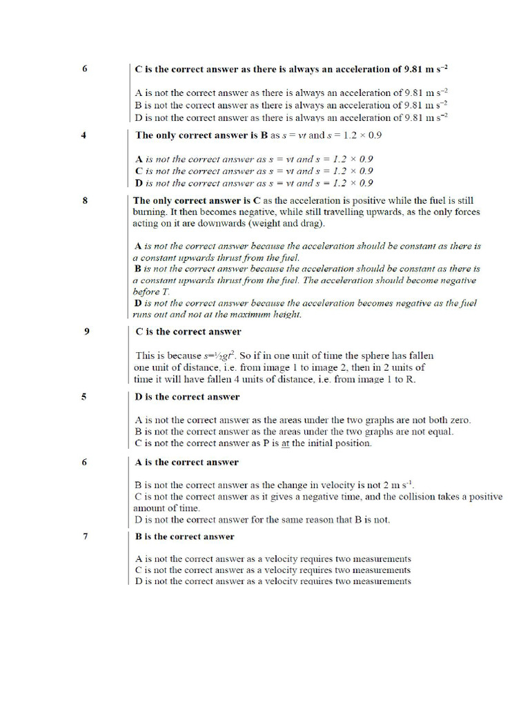 Kinematics Solutions | PDF