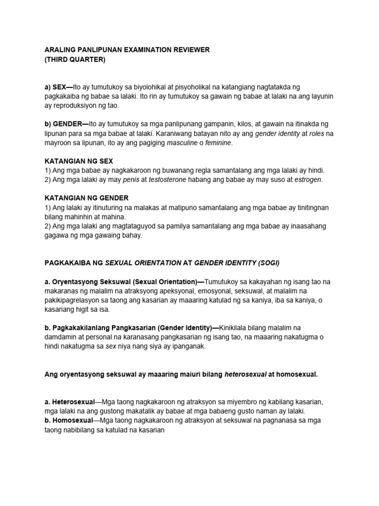 Ap Examination Reviewer | PDF