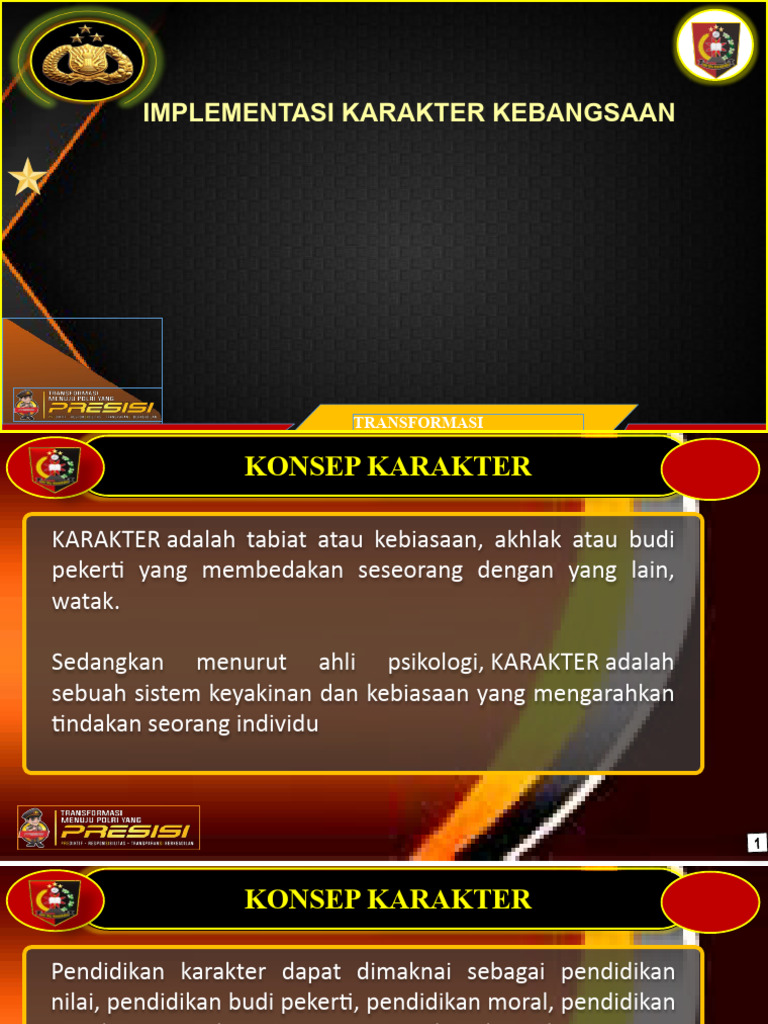 PTT Karakter Kebangsaan | PDF