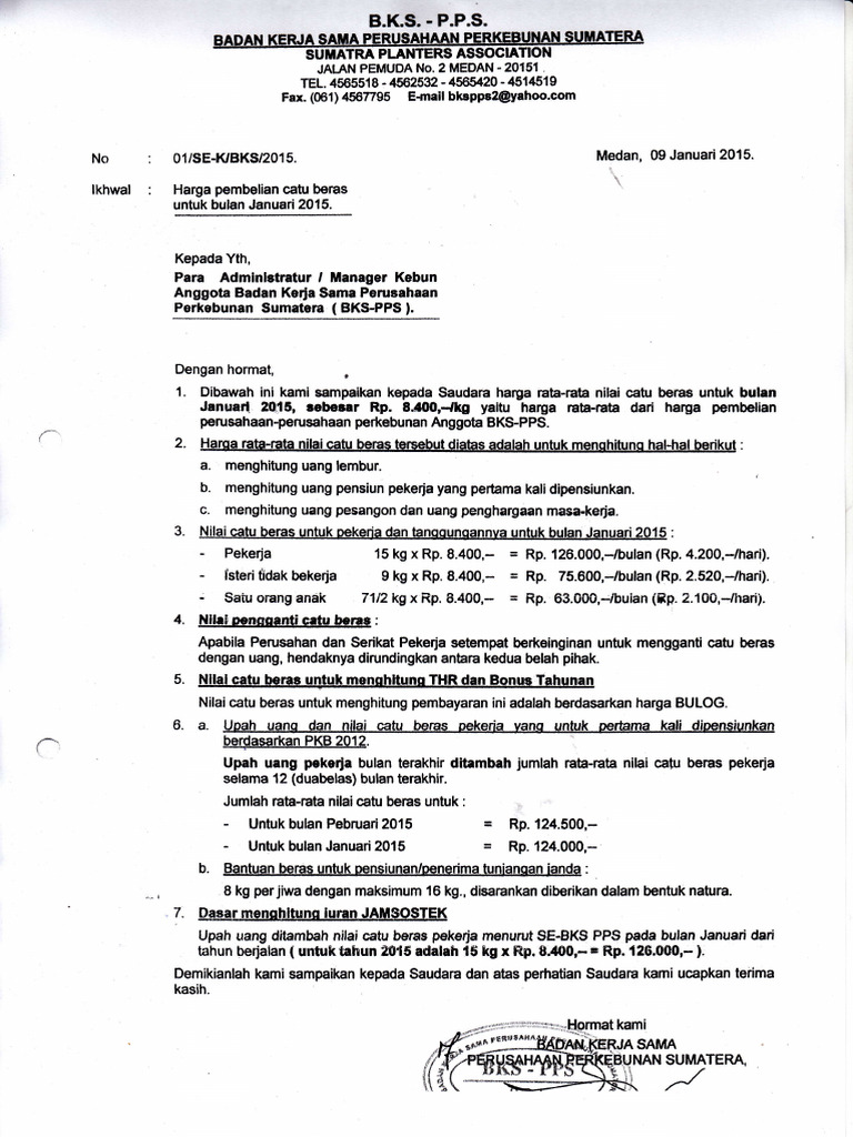 Perjanjian Bersama Bks Pps Pdf