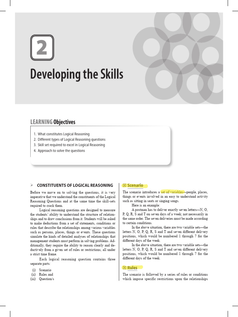 RS-Lesson 2 - Understanding Logical Reasoning - Noted | PDF | Reason ...