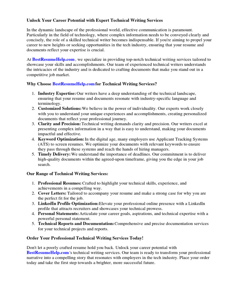 Technical Writer Cover Letter | PDF | Résumé | Usability