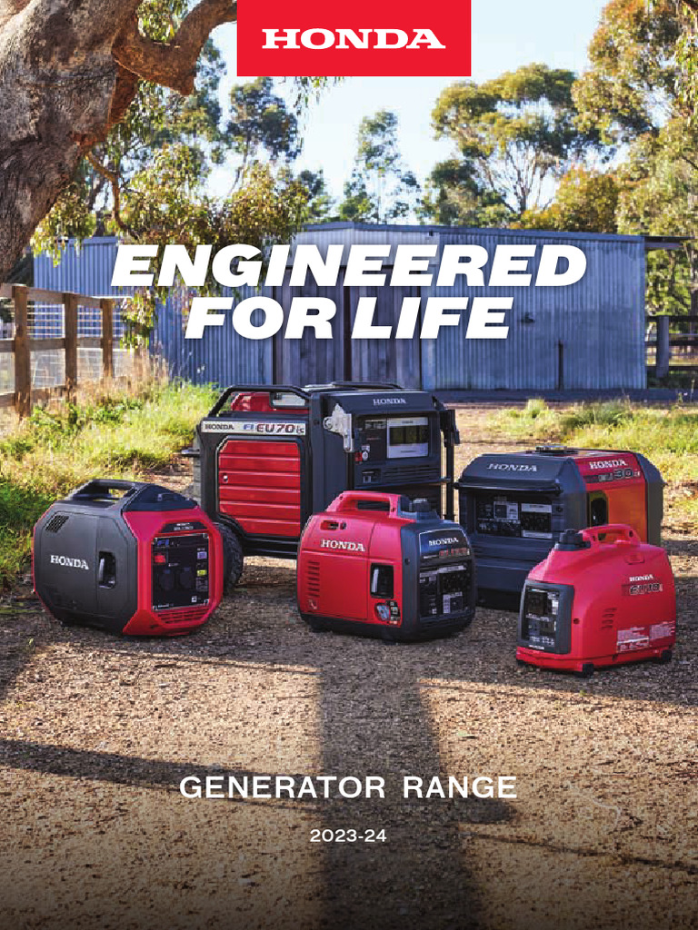 Honda Generator-Brochure 23-24 | PDF | Power Inverter | Electric Generator