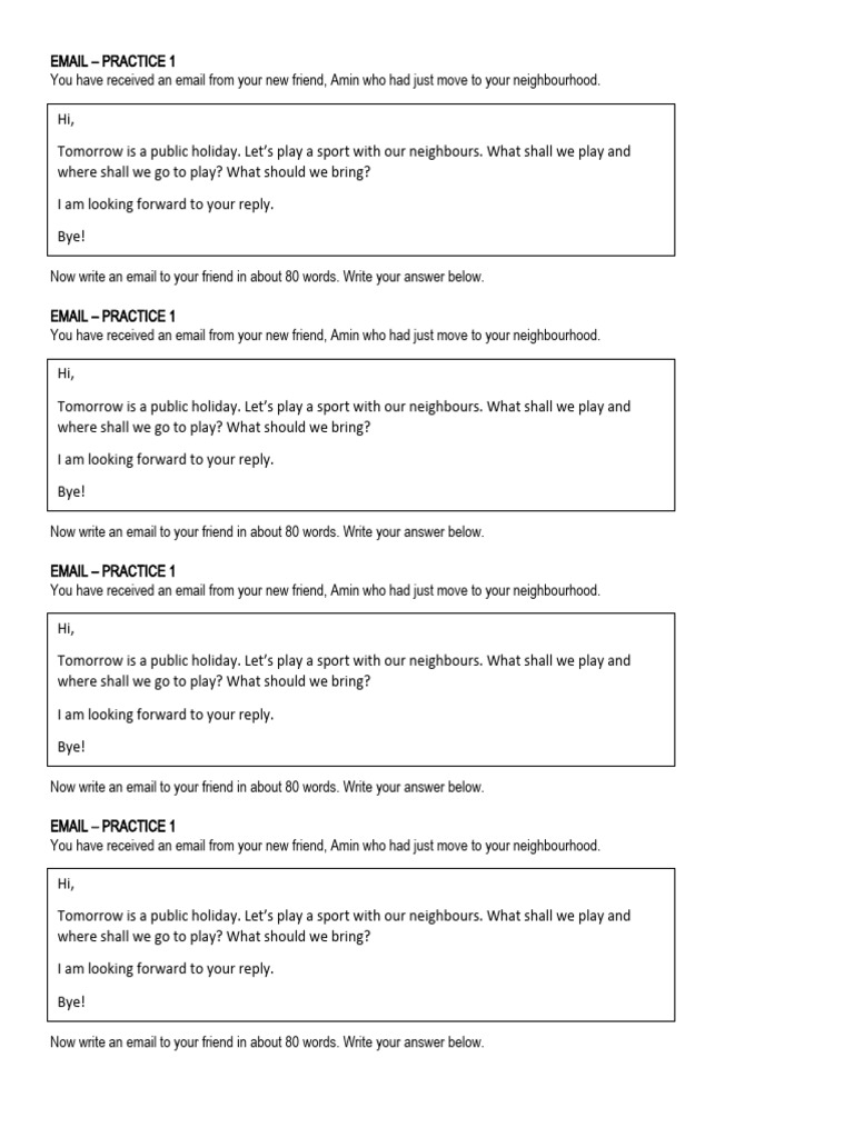 Practice Email | PDF