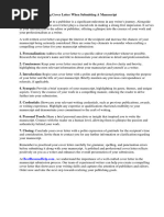 Writing an Elsevier Cover Letter Guide | PDF | Academic Journal | Editing