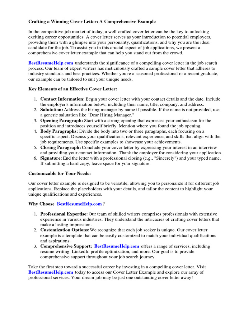Cover Letter Example Forest Service | PDF | Résumé | Employment