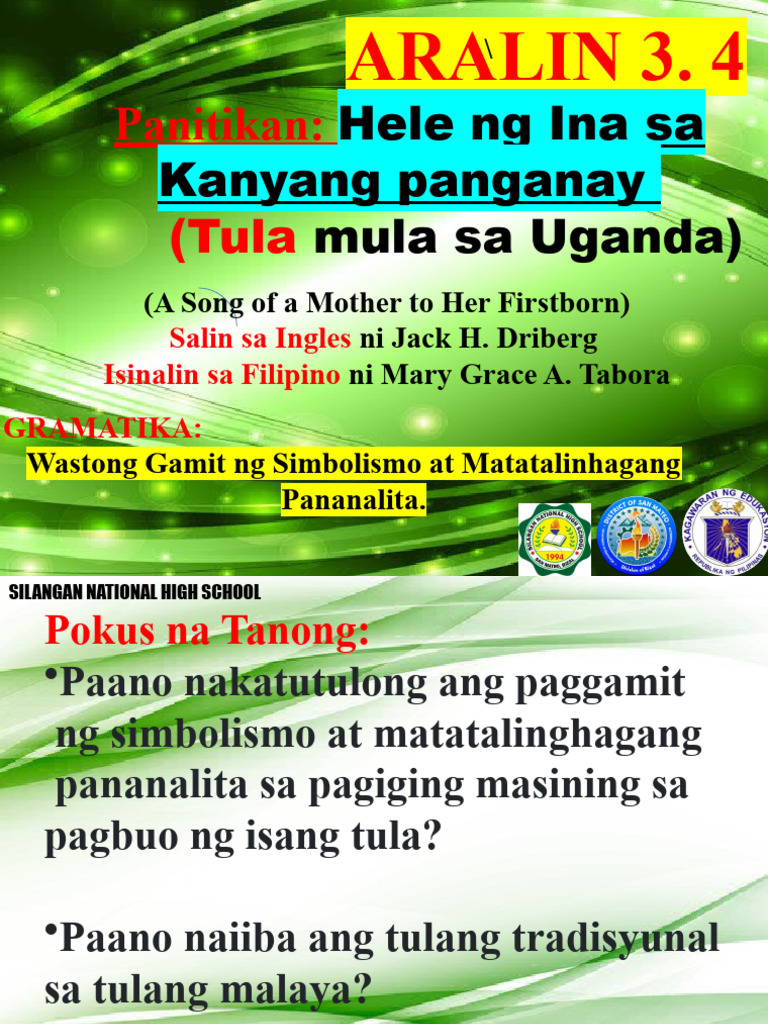 Aralin 3.4 Hele NG Ina | PDF