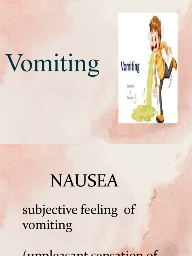 Vomiting | PDF | Vomiting | Nausea