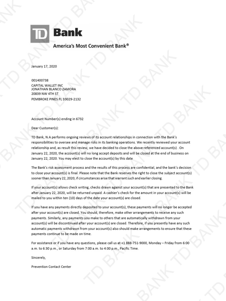 TD Bank | PDF | Banks | Private Sector