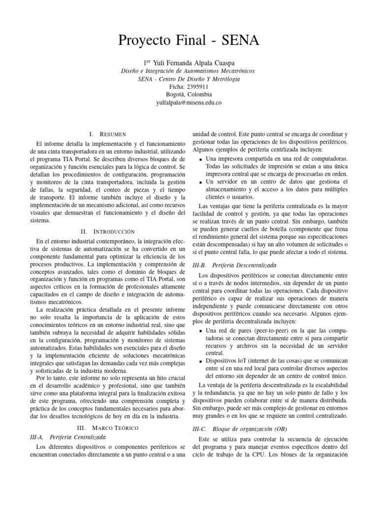 Proyecto Final_Sena | PDF