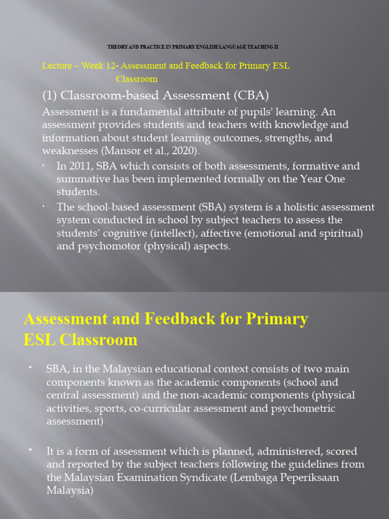Topic 4 | PDF | Educational Assessment | Teachers
