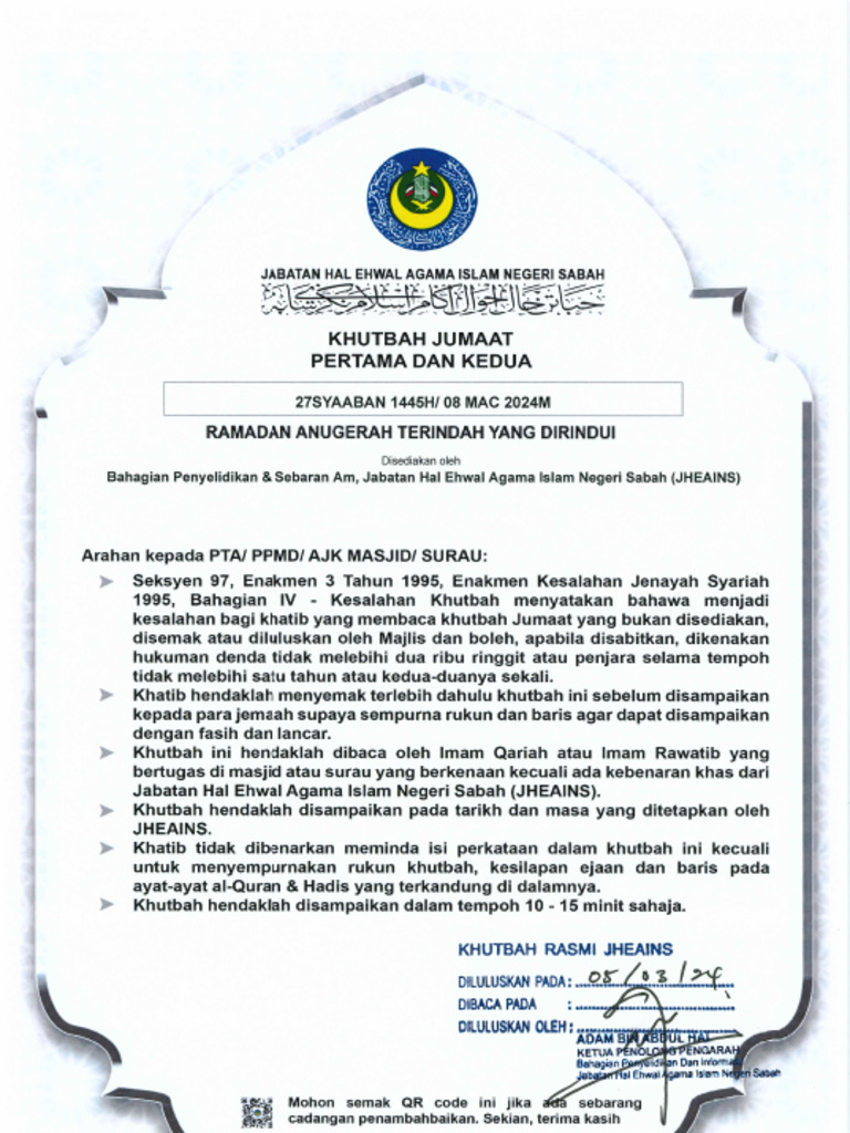 (08032024) Ramadan Anugera Terindah Yang Dirundui | PDF