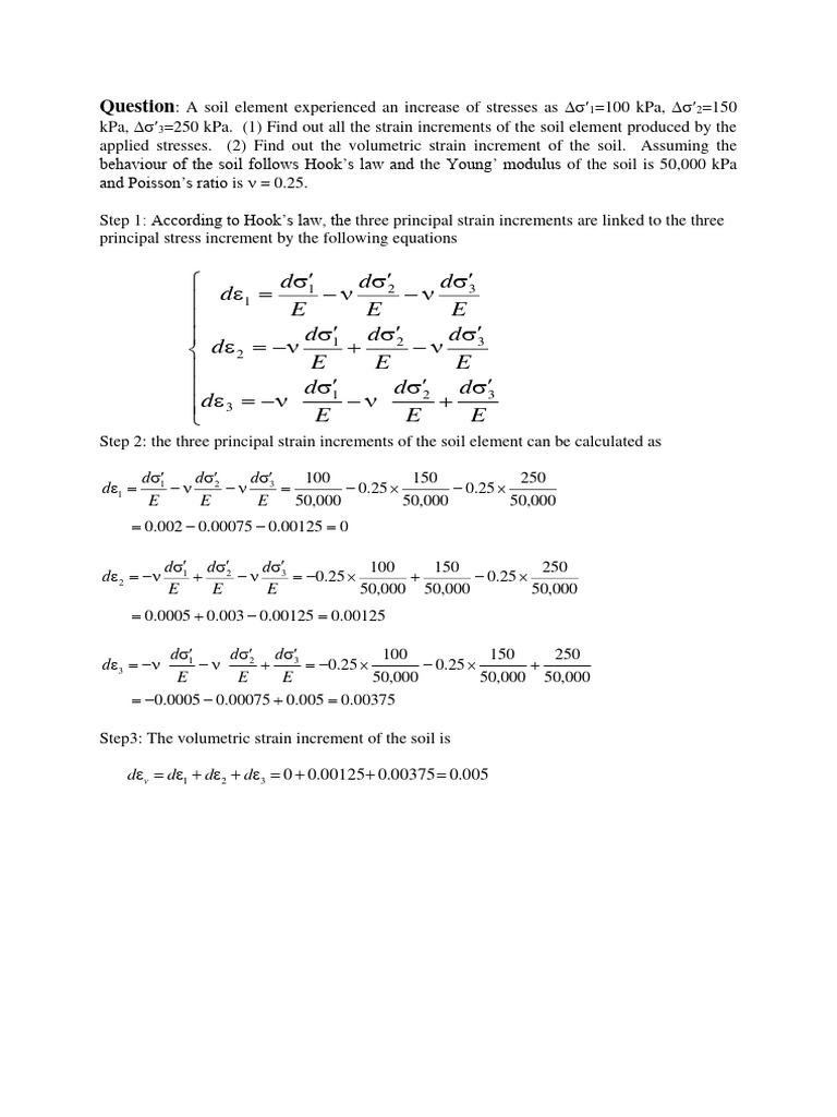 Answer Tutorial Questions 1 | PDF | Deformation (Engineering) | Young's Modulus