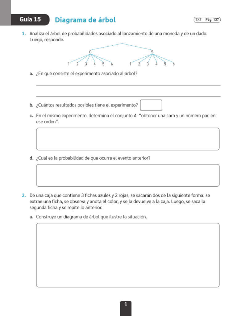 15 Diagrama de Arbol | PDF | Probabilidad