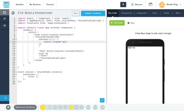 Build A Homescreen CodeHS | PDF