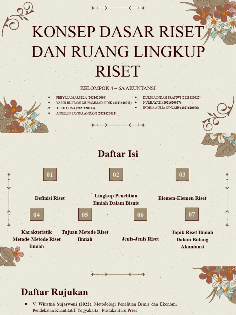 Pert 2 Metopen - Konsep Dasar Riset Dan Ruang Lingkup Riset Makalah | PDF | Karier & Perkembangan