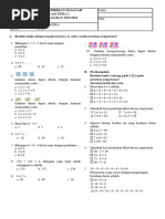 Soal Matematika Kelas 2 SD Semester 2 + Kunci Jawaban | PDF | Metode & Bahan Ajar
