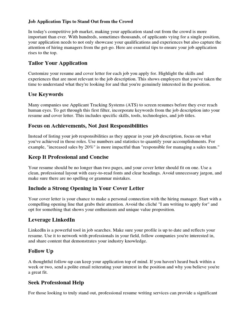 Job Application Letter Example for Fresh Graduate | PDF | Résumé