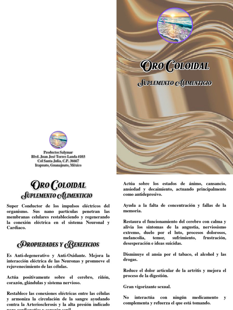 Oro Coloidal | PDF | Corazón | Neurona