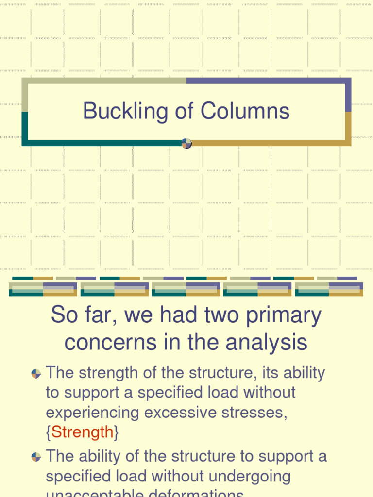 Week 06B Buckle | PDF | Buckling | Column
